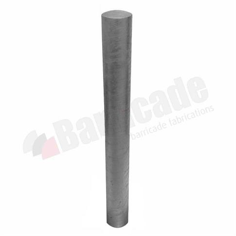 90mm galvanised steel bollard - root fix - (BO3.MS1) | Barricade Ltd