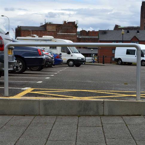 90mm galvanised steel hoop barrier - (HB11.MS2) | Barricade Ltd