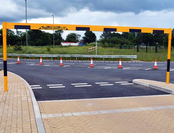 Fixed height restriction barrier - (BA1.HR4) | Barricade Ltd